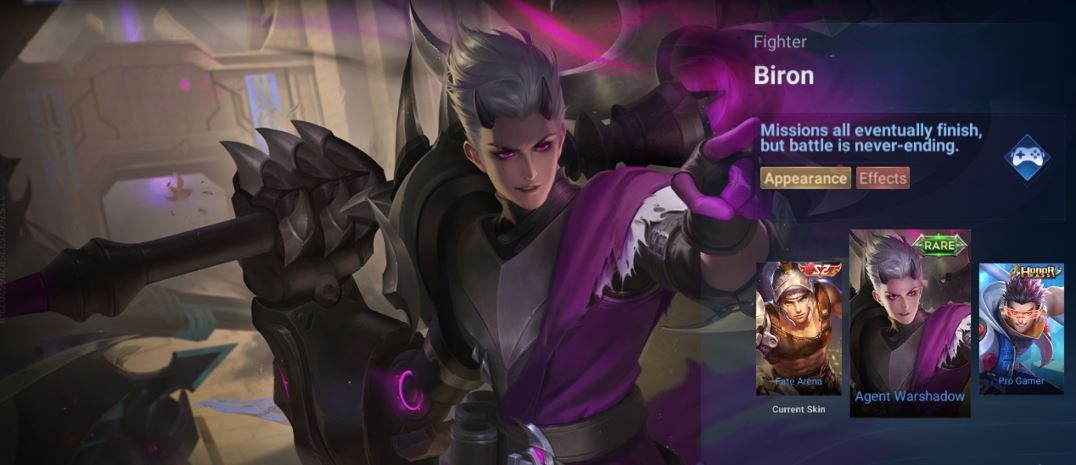 Flash Sale Carnival Biron: Skin Agent Warshadow 60 Token!