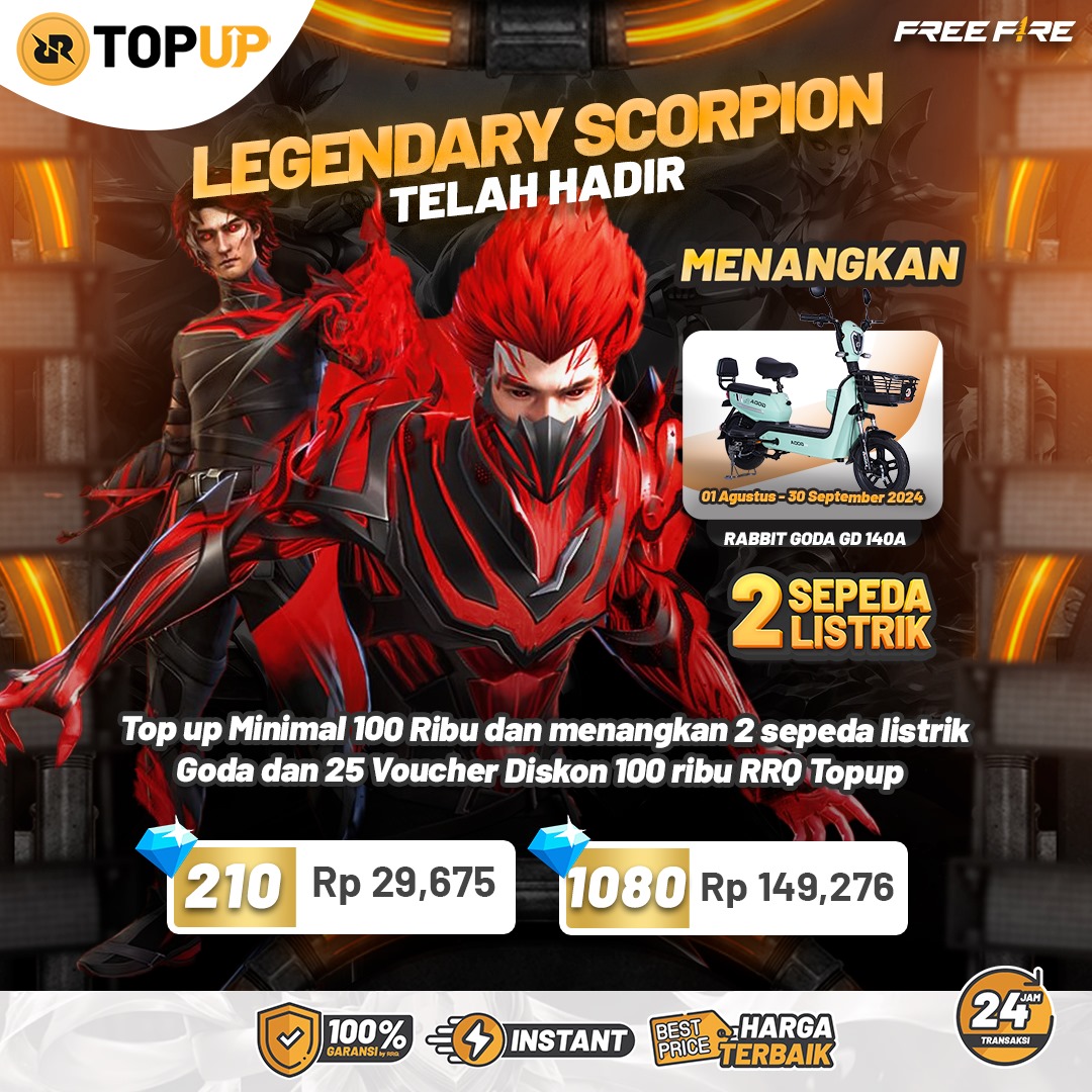 Legendary Scorpio Bundle Free Fire Hadir Lagi, Yuk Gacha Sekarang!