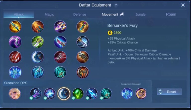 Build Kimmy Revamp Tersakit 2025 ala RRQ Lemon