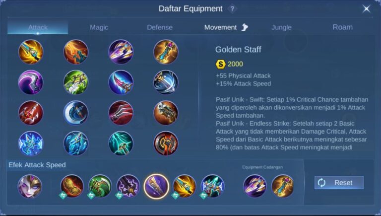 Build Obsidia Attack Speed Tersakit Mobile Legends