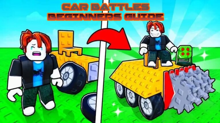 Beginners Guide CAR BATTLES Roblox: Chassis, Roda, & Senjata