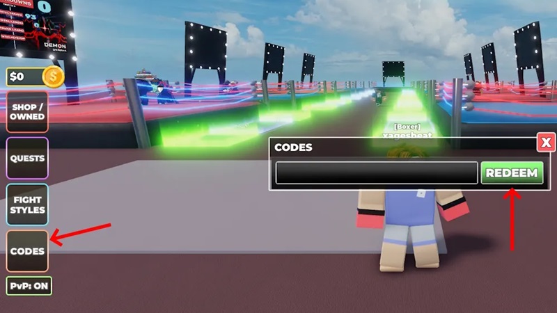 Redeem Code Untitled Boxing Game Roblox November 2025